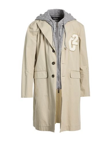 Dsquared2 Overcoat & Trench Coat Size Cotton - Light Grey