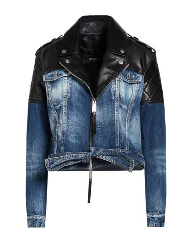 Dsquared2 Denim Outerwear Size Cotton, Calfskin - Blue