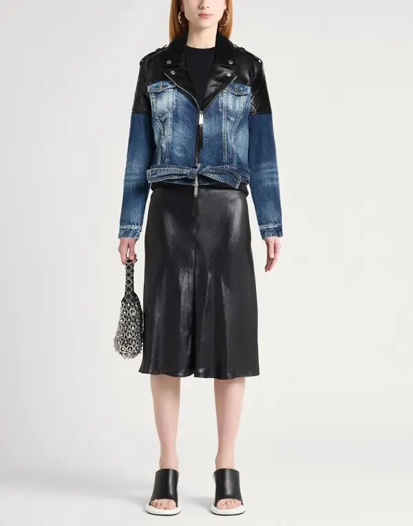 Dsquared2 Denim And Calfskin Trucker Jacket