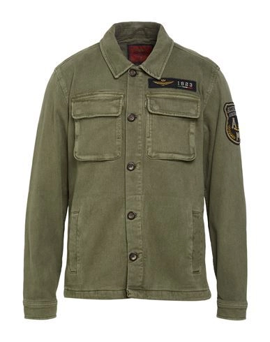 AERONAUTICA MILITARE Jacket Military Size Cotton, Elastane - Green