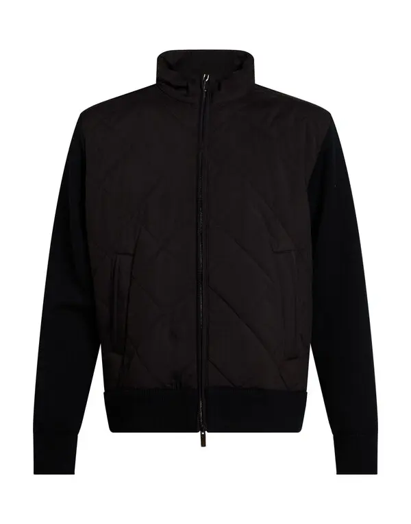 Paul & Shark Quilted Virgin Wool And Polyester Jacket - Black