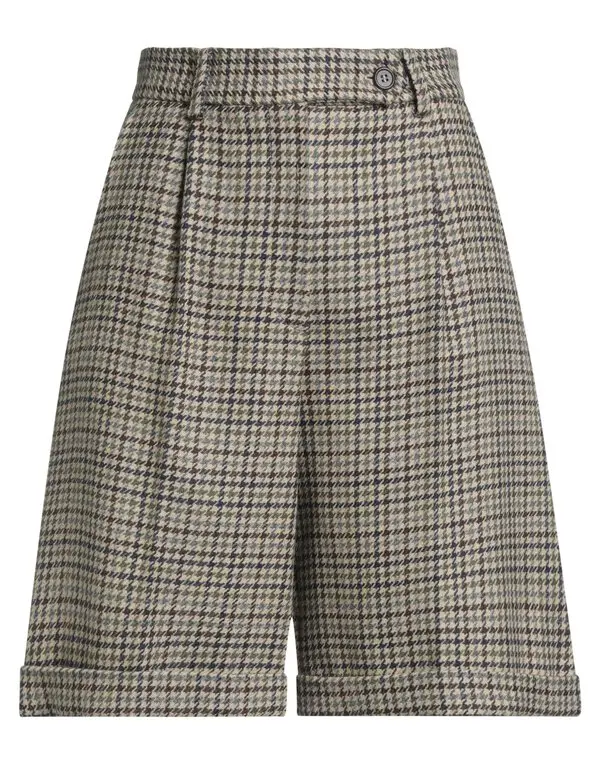 Antonelli Firenze Virgin Wool Houndstooth Shorts