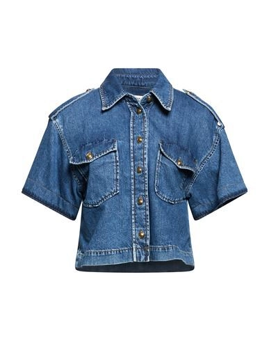 Sandro Denim Shirt Size Cotton - Blue