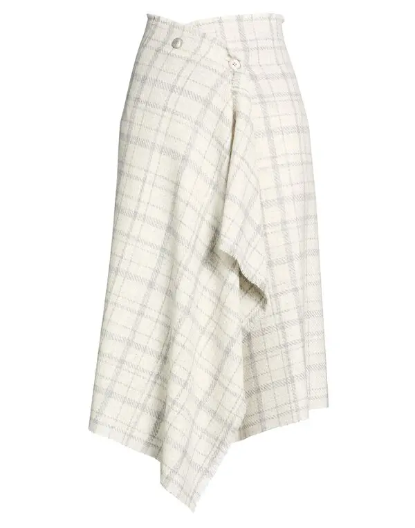 BALLANTYNE Midi Skirt In Light Wool And Cashmere