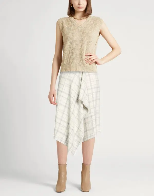 BALLANTYNE Midi Skirt In Light Wool And Cashmere