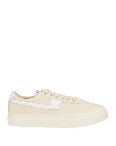 S.W.C STEPNEY WORKERS CLUB Low Top Canvas Sneakers - Cream