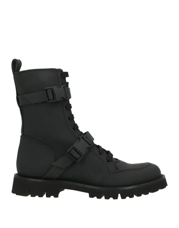 BALDININI Calfskin Leather Combat Boots