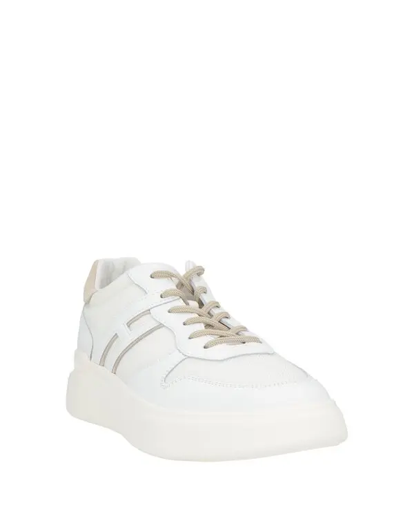 Hogan Leather And Technical Fabric Sneakers