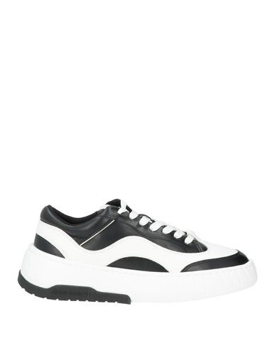 Armani Exchange Low-top Sneakers With Two-tone Detailing - Black