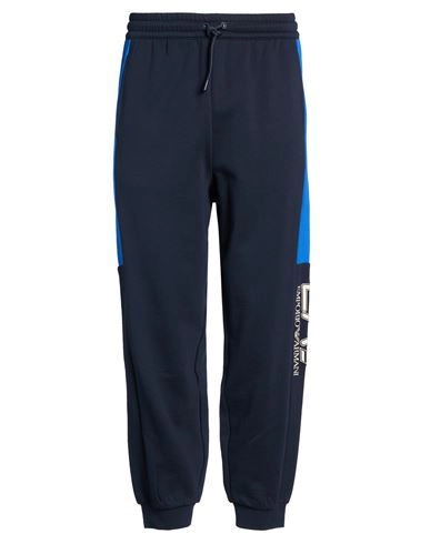 EA7 Pants Size Cotton, Elastane - Midnight Blue