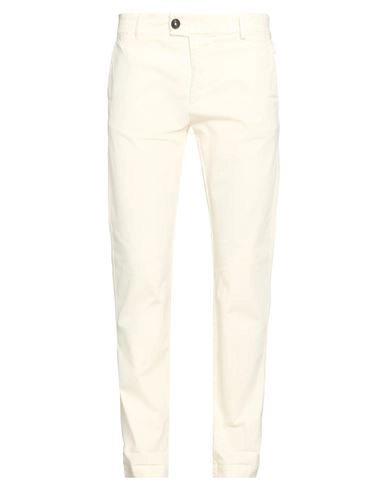 CLARK Pants Size Cotton, Elastane - Ivory