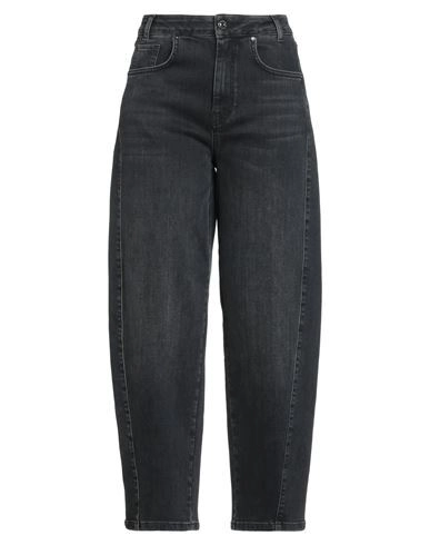 CARACTÈRE Jeans Size Cotton, Polyester, Elastane - Black