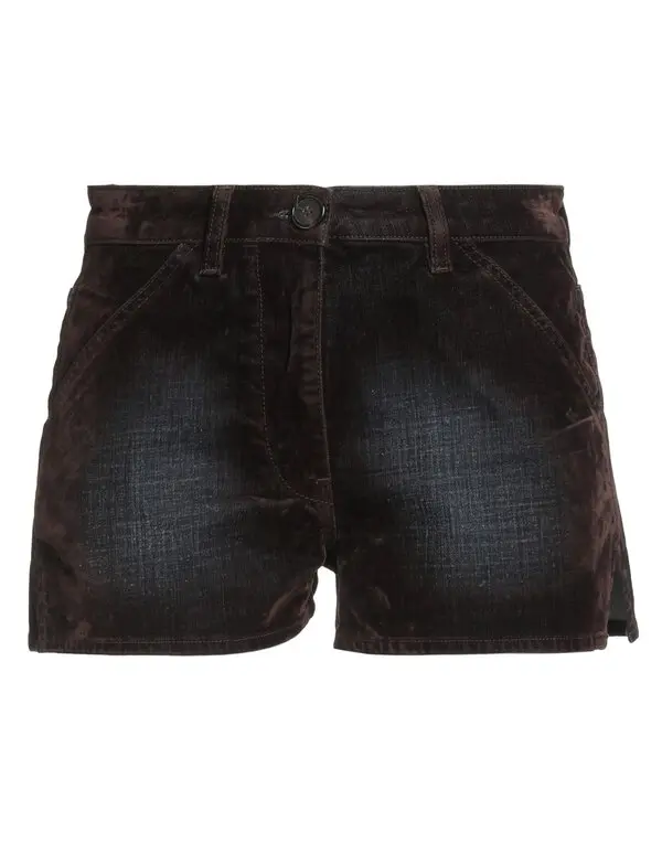 Pinko Flocked Denim Hot Pants