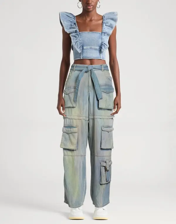 Pinko Denim Cargo Jeans