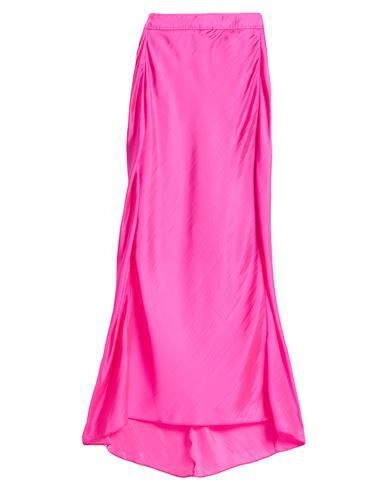 FORTE_FORTE Maxi Skirt Size Silk, Polyamide - Fuchsia