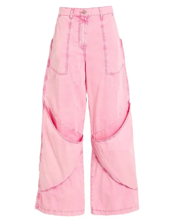 Attico Cotton Poplin Wide-leg Pants
