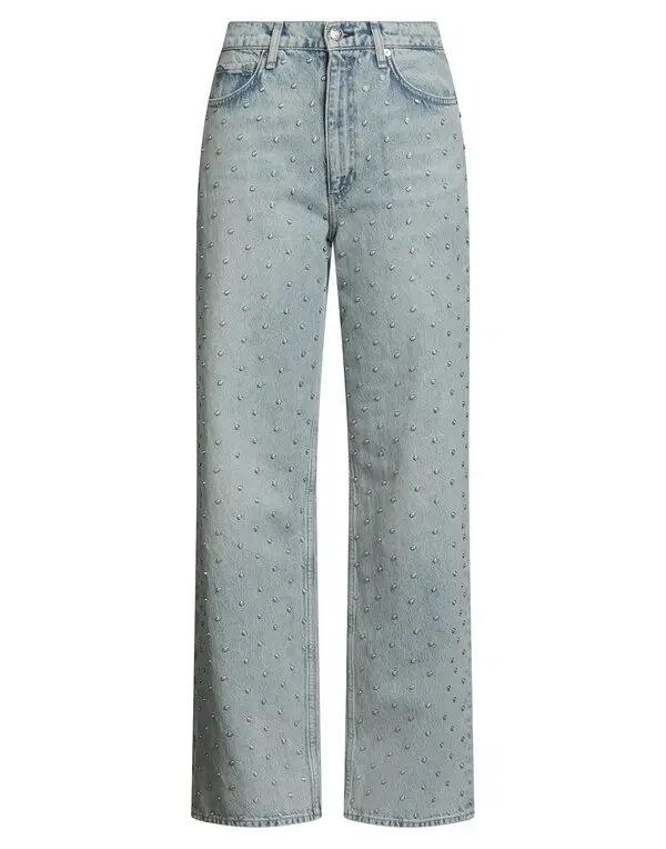 Rag & Bone Embellished Straight-leg Denim Jeans