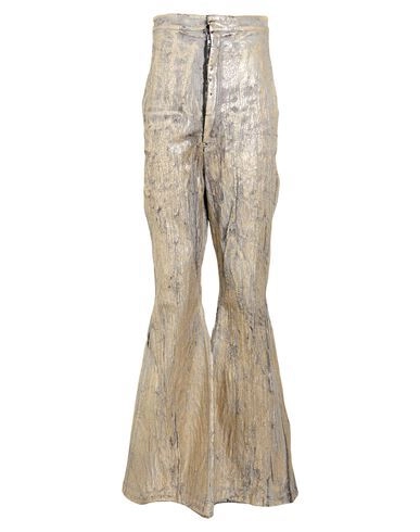 Rick Owens Jeans Size Cotton, Elastomultiester, Rubber - Gold