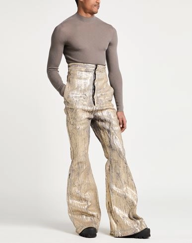 Rick Owens Metallic Coated Effect Baggy Jeans