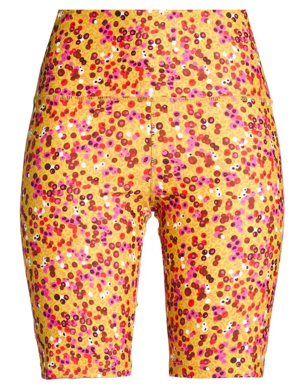 Malìparmi Floral Print Cycling Shorts - Yellow