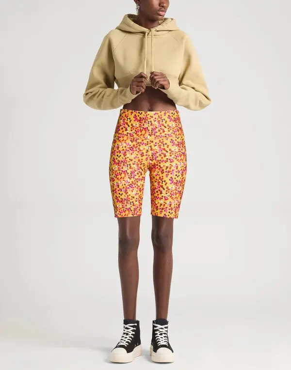 Malìparmi Floral Print Cycling Shorts - Yellow