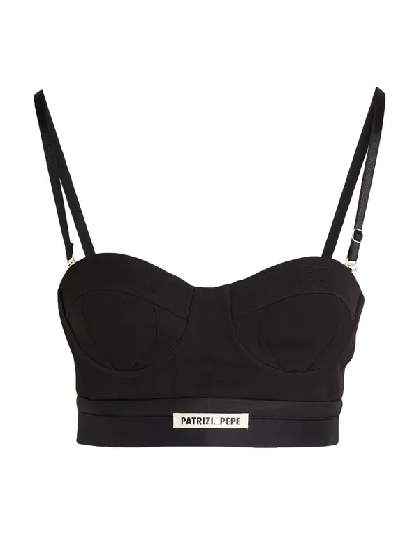 Patrizia Pepe Crop Top With Detachable Straps