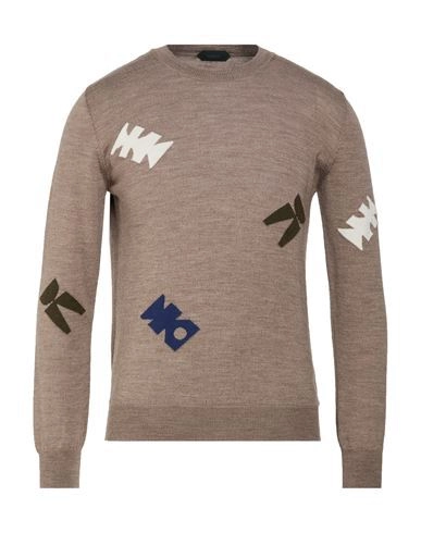 ZANONE Sweater Taupe Size Virgin Wool