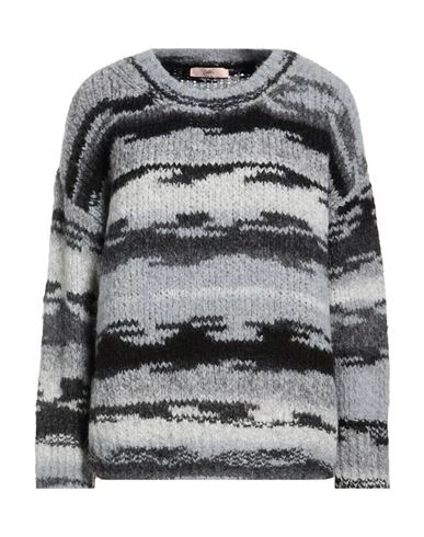 CARLA G. Emerald Wool Blend Sweater - Grey