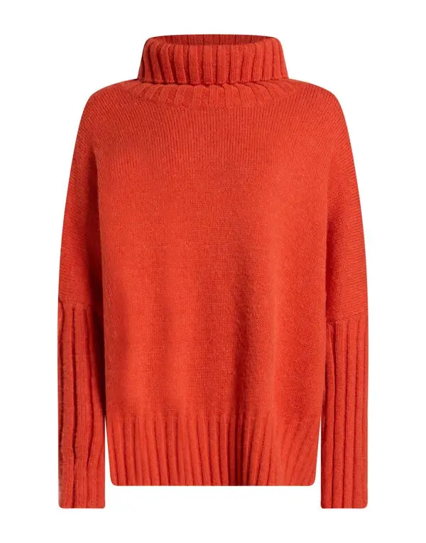 CARLA G. Turtleneck Sweater - Orange