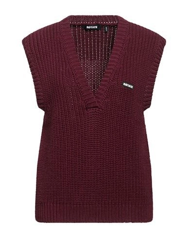 ROTATE BY BIRGER CHRISTENSEN Sweater Burgundy Size Merino Wool, Organic Cotton - Red