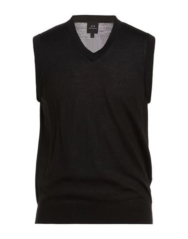 Armani Exchange Sweater Size Acrylic, Virgin Wool - Black