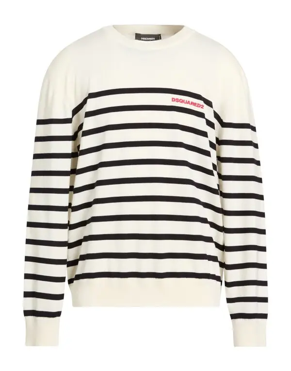 Dsquared2 Sweater Ivory Size Wool - White
