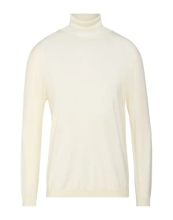 LARDINI Wool, Silk, And Cashmere Turtleneck Sweater