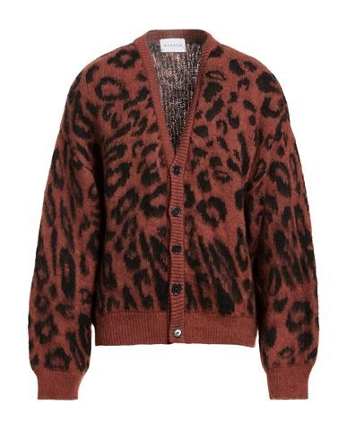 MARSEM Cardigan Size Polyacrylic, Mohair Wool, Polyamide, Polyester - Brown
