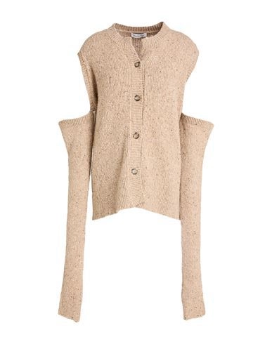 MANILA GRACE Cardigan Size Virgin Wool, Polyamide, Viscose, Polyester - Beige