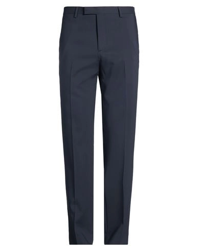 Sandro Midnight Virgin Wool Tapered Leg Trousers - Midnight Blue