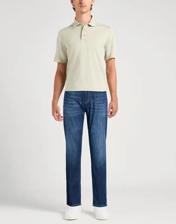 DONDUP Tapered Jeans With Designer Plaque In Dark Wash Denim - Blue