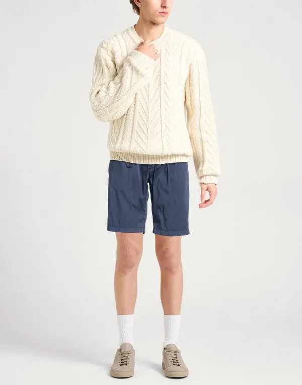 Paul & Shark Cotton, Silk, And Elastane Blend Shorts - Blue