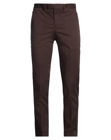 PT TORINO Pants Chocolate Size Cotton, Elastane - Brown