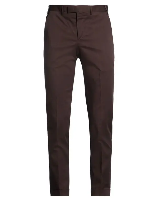 PT TORINO Pants Chocolate Size Cotton, Elastane