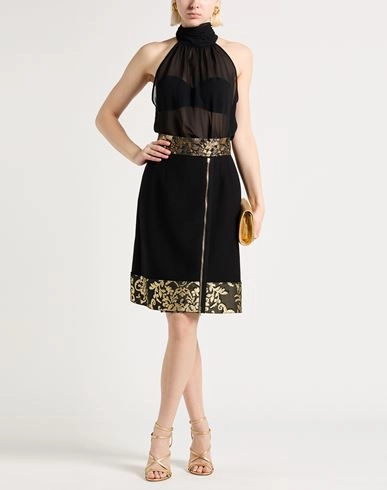 Dolce & Gabbana Two-tone Metallic Brocade Midi Skirt