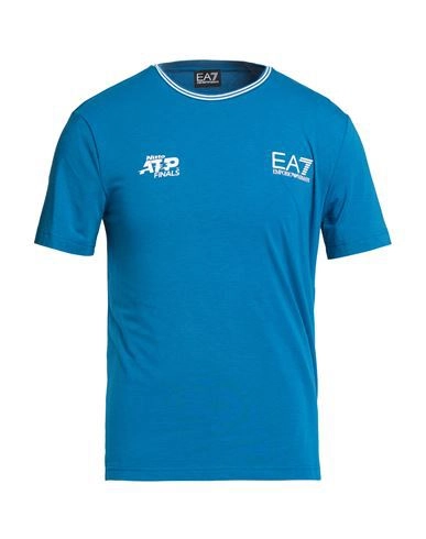 EA7 T-shirt Deep Teal Size Polyester, Cotton, Elastane - Green