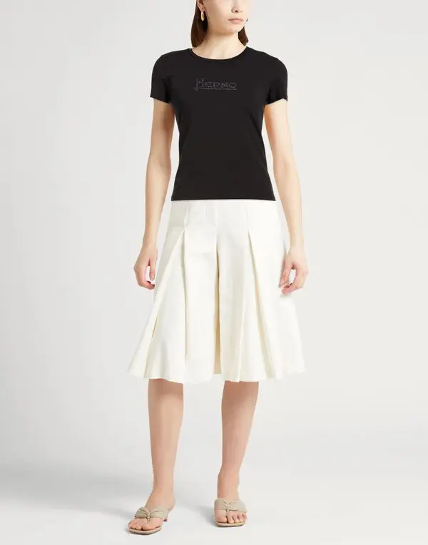 Herno Cotton & Elastane Printed T-shirt With Crystal Appliqués
