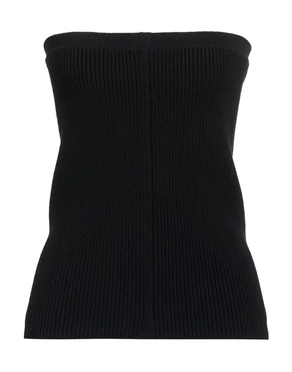 Rick Owens Ribbed Knit Strapless Tube Top