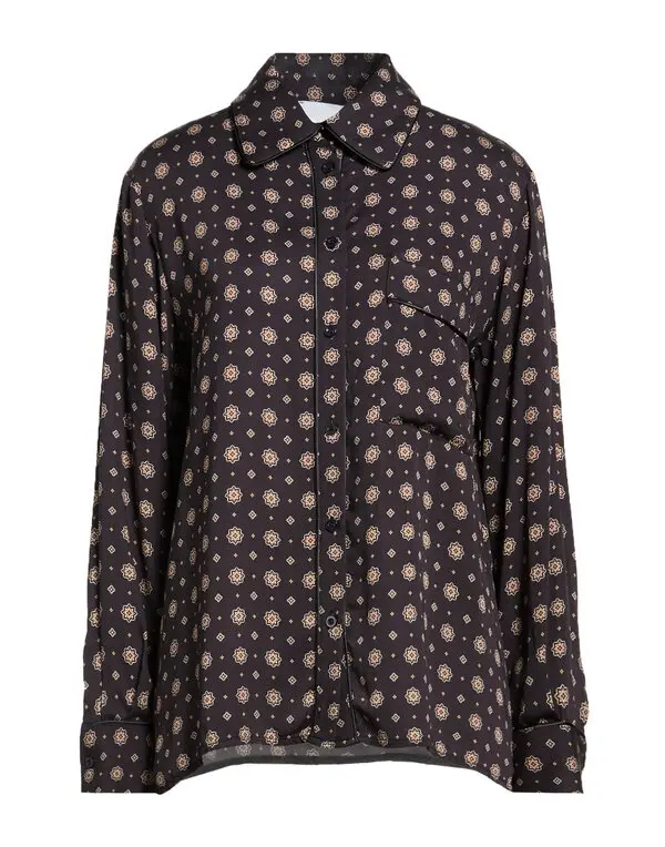 KAOS Shirt With Multicolor Print And Classic Collar