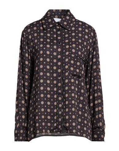KAOS Shirt With Multicolor Print And Classic Collar - Midnight Blue
