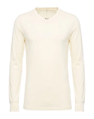 Rick Owens Long Sleeve V-neck T-shirt - White