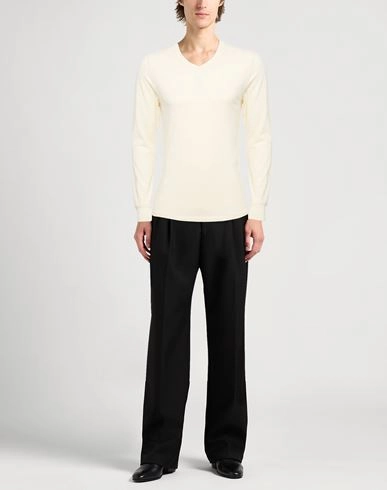 Rick Owens Long Sleeve V-neck T-shirt - White