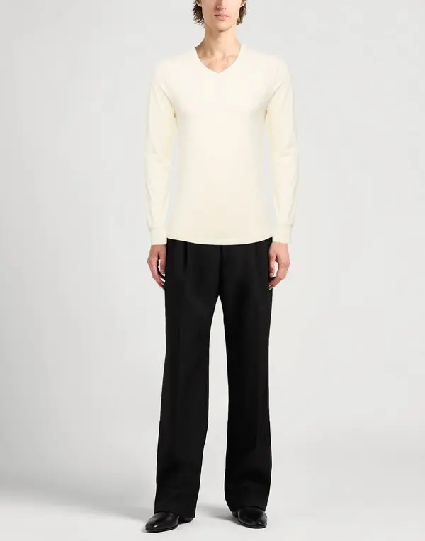Rick Owens Long Sleeve V-neck T-shirt - White