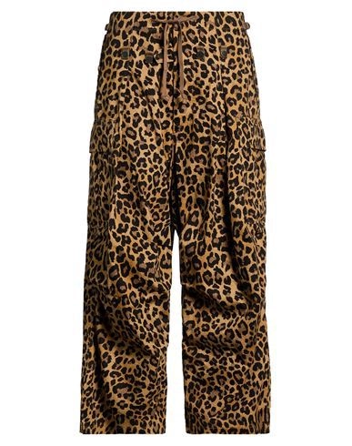 Kapital Cotton Leopard-print Cargo Pants - Camel